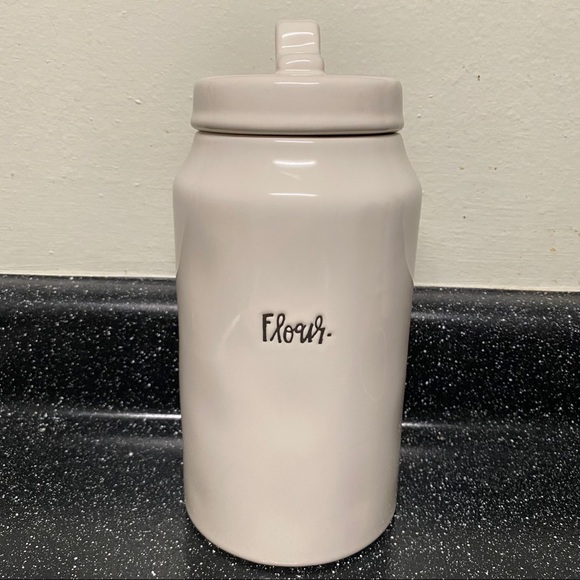 Rae Dunn | Kitchen | Rae Dunn Canister Cursive Flour Lettering New ...